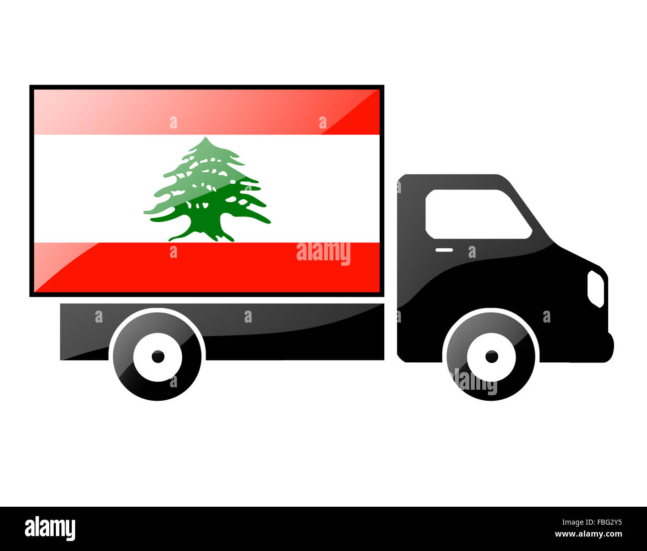 The Lebanese flag Stock Photo - Alamy