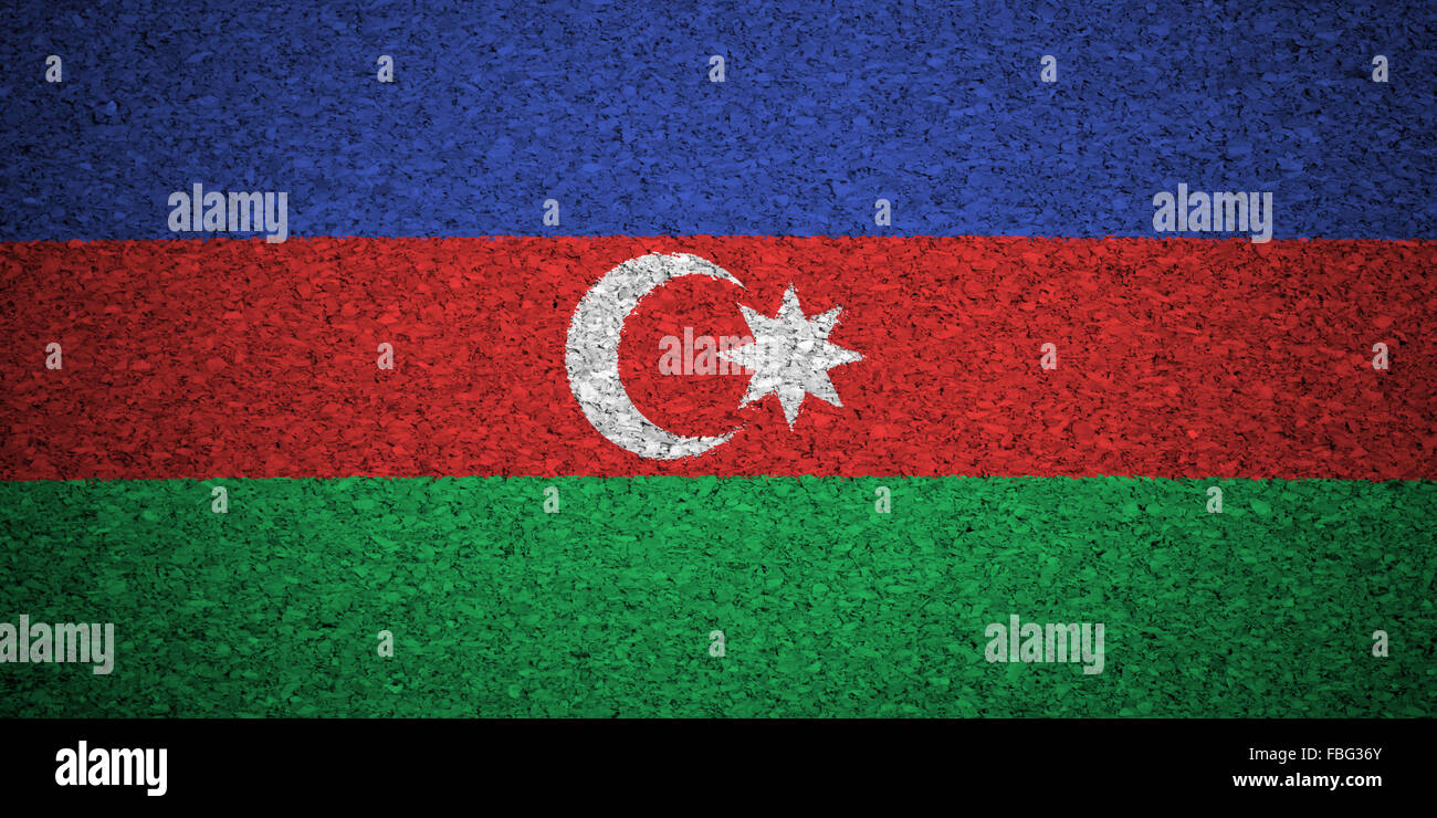 The Azerbaijani flag Stock Photo - Alamy