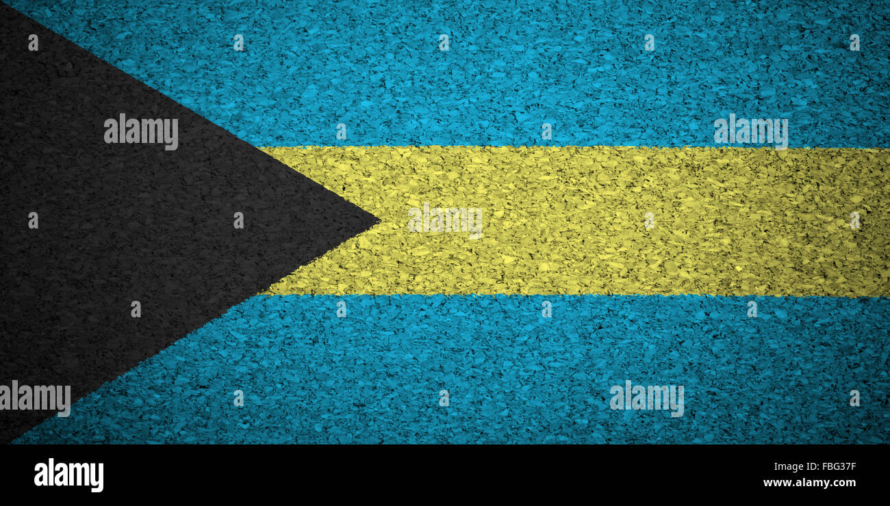 The Bahamas flag Stock Photo - Alamy
