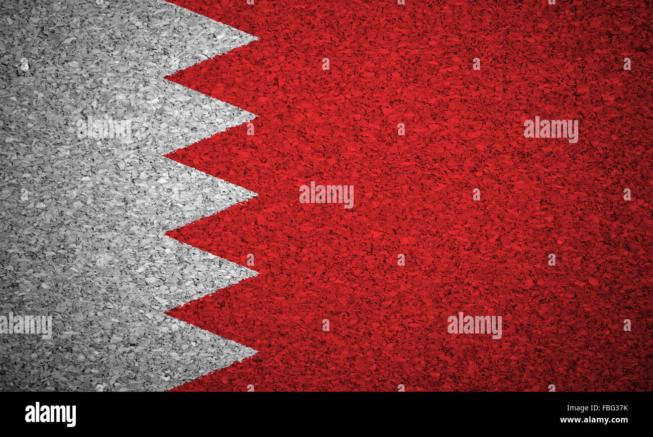 The Bahraini flag Stock Photo - Alamy
