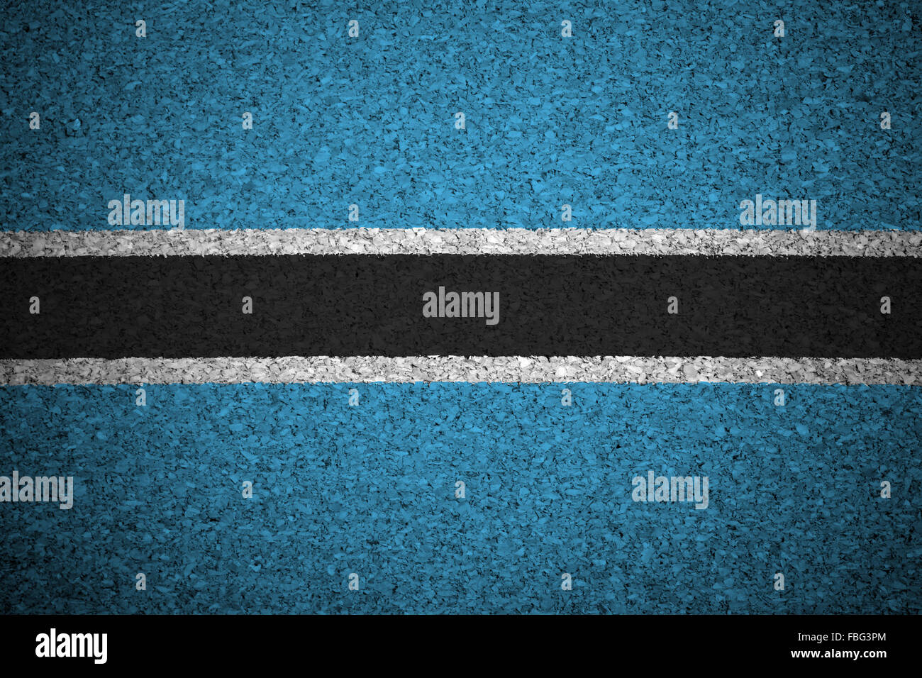 The Botswana flag Stock Photo - Alamy