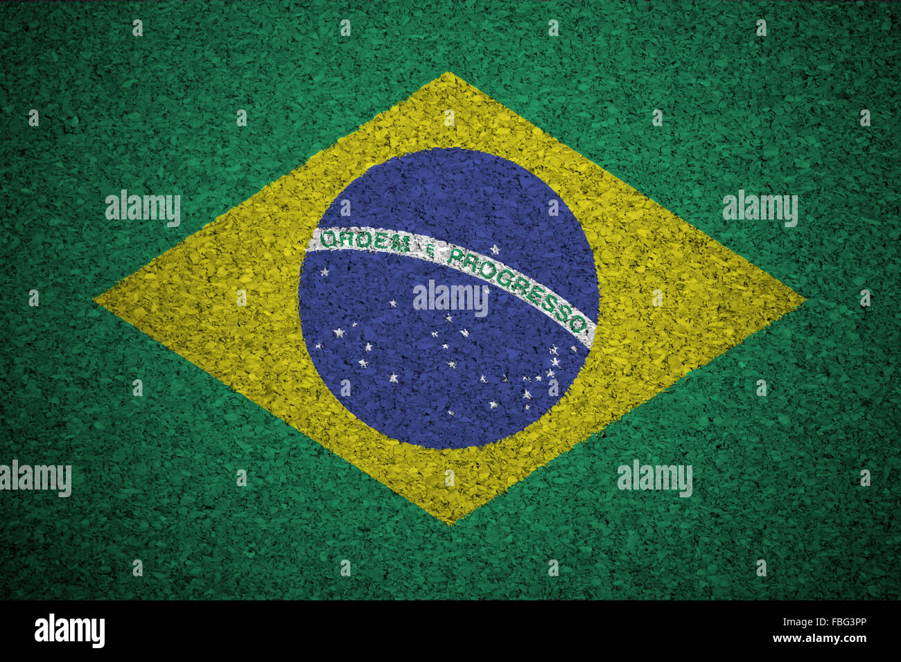The Brazilian flag Stock Photo - Alamy