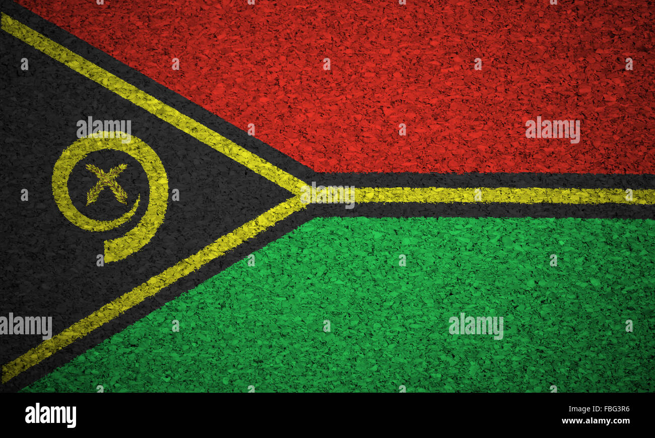 The Vanuatu flag Stock Photo - Alamy