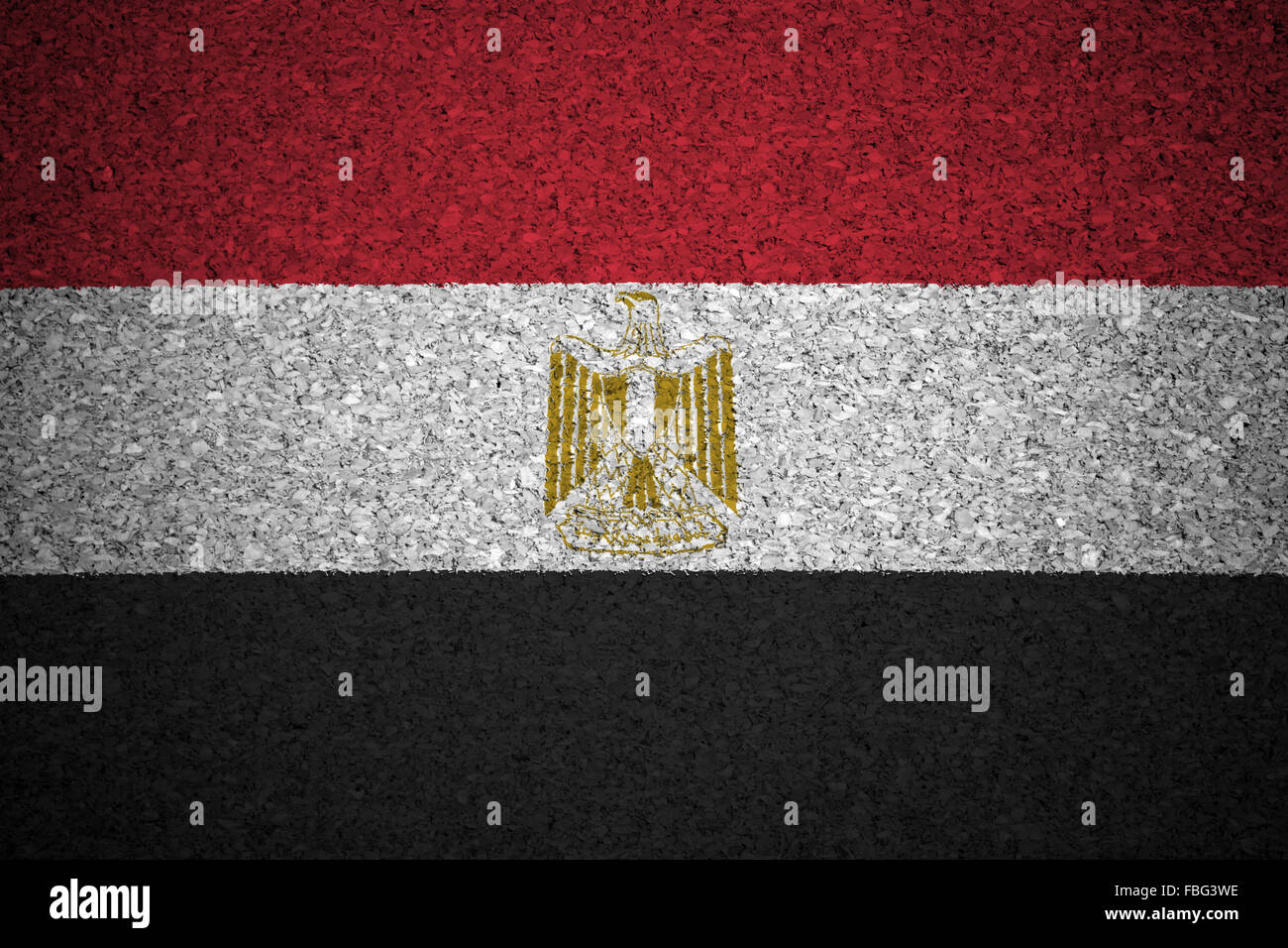 The Egyptian flag Stock Photo - Alamy