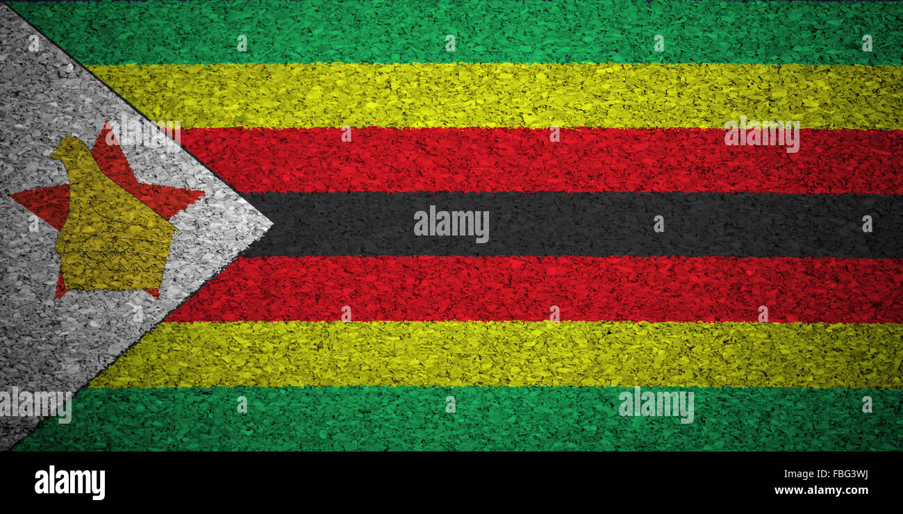 The Zimbabwe flag Stock Photo - Alamy