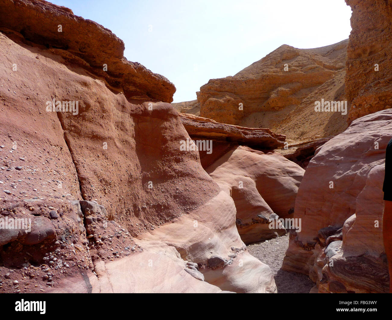 Beautiful colors and lighting in the narrows of the Red Canyon in the ...