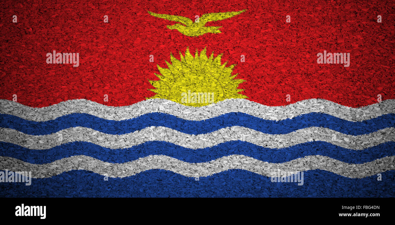 The Kiribati flag Stock Photo - Alamy