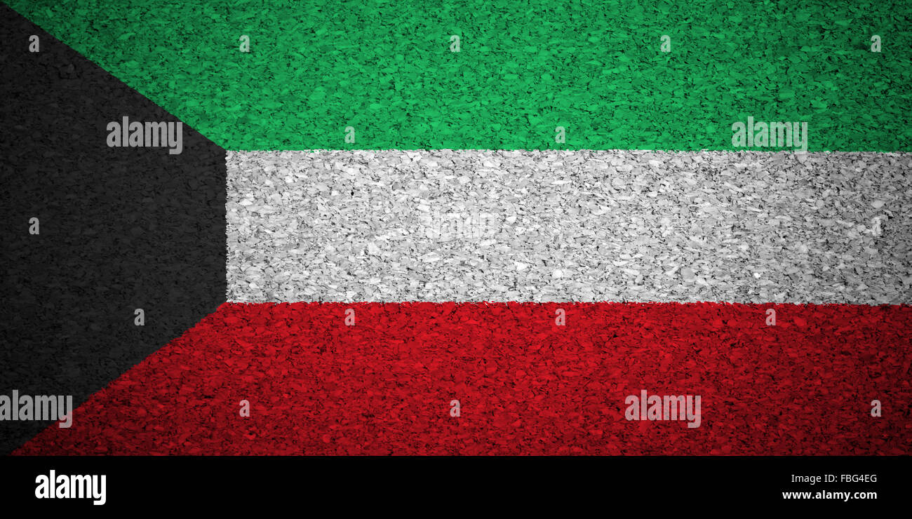 The Kuwaiti flag Stock Photo - Alamy