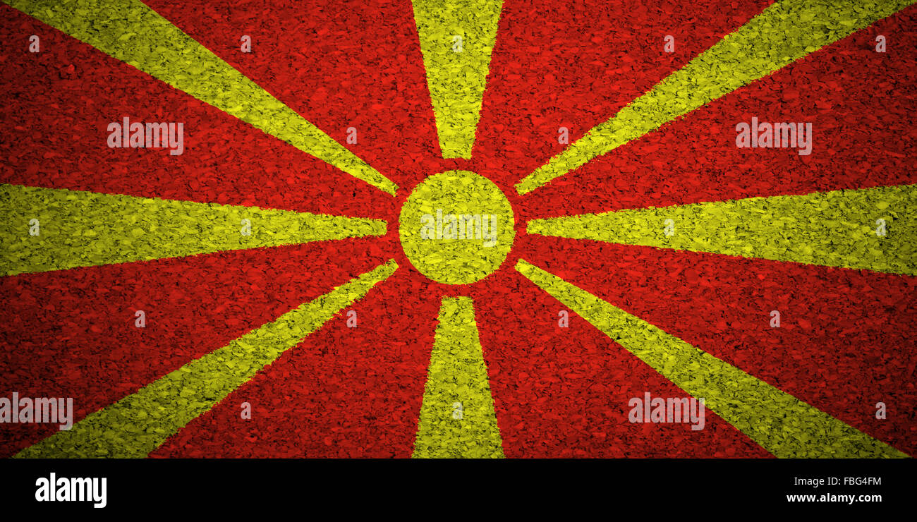 The Macedonia flag Stock Photo - Alamy