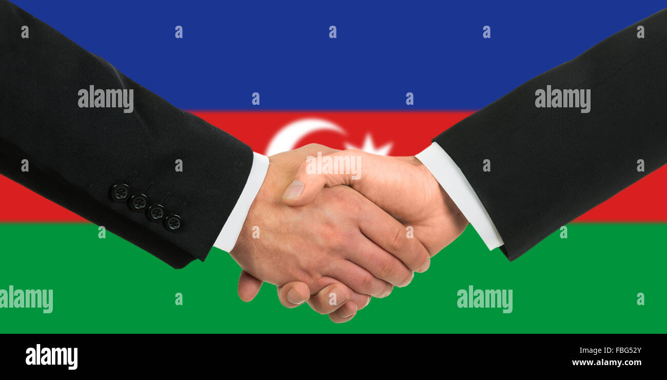 The Azerbaijani flag Stock Photo - Alamy