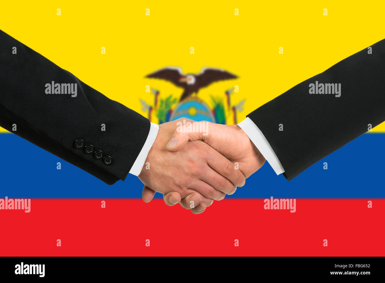 The Ecuador flag Stock Photo - Alamy