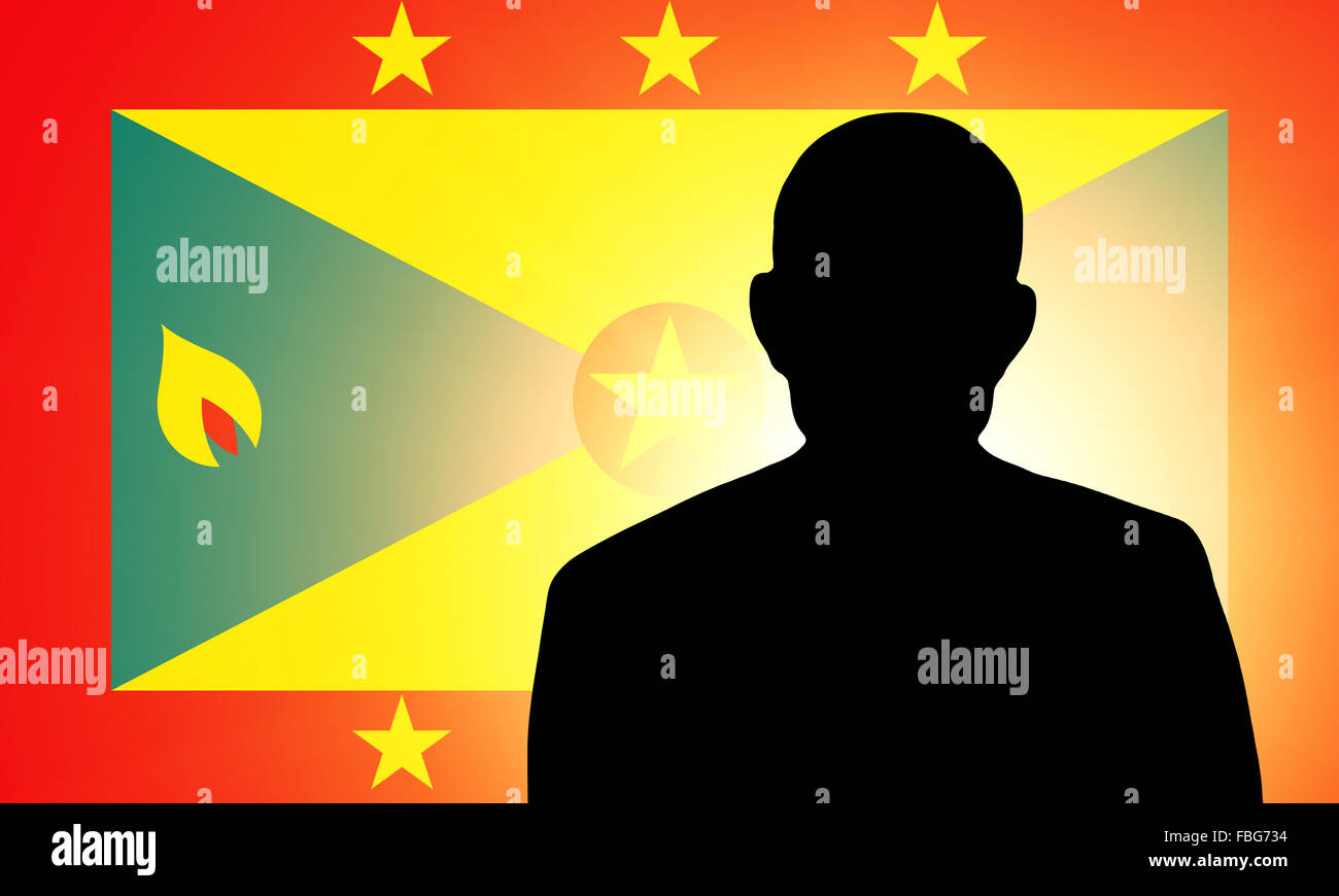 The Grenada flag Stock Photo - Alamy