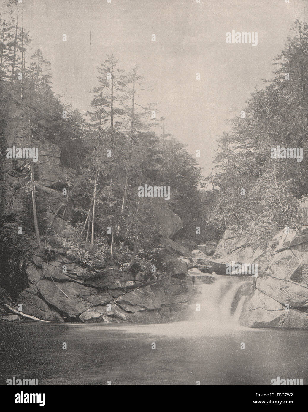 The Basin Pemigewasset River Franconia Notch White Mountains New ...