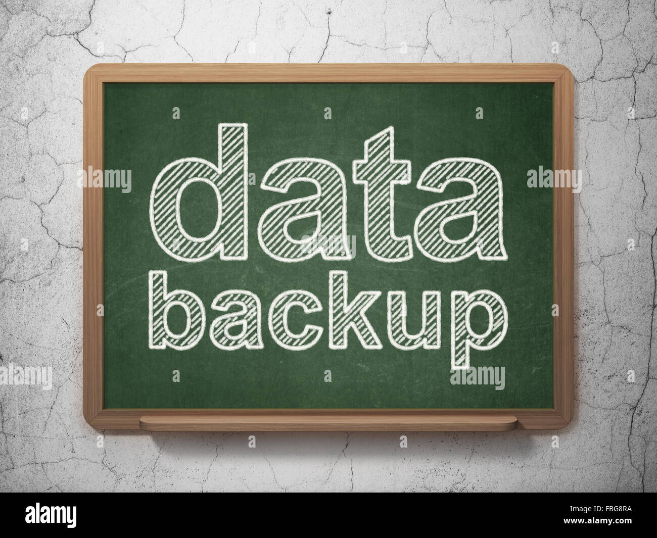 Information concept: Data Backup on chalkboard background Stock Photo - Alamy