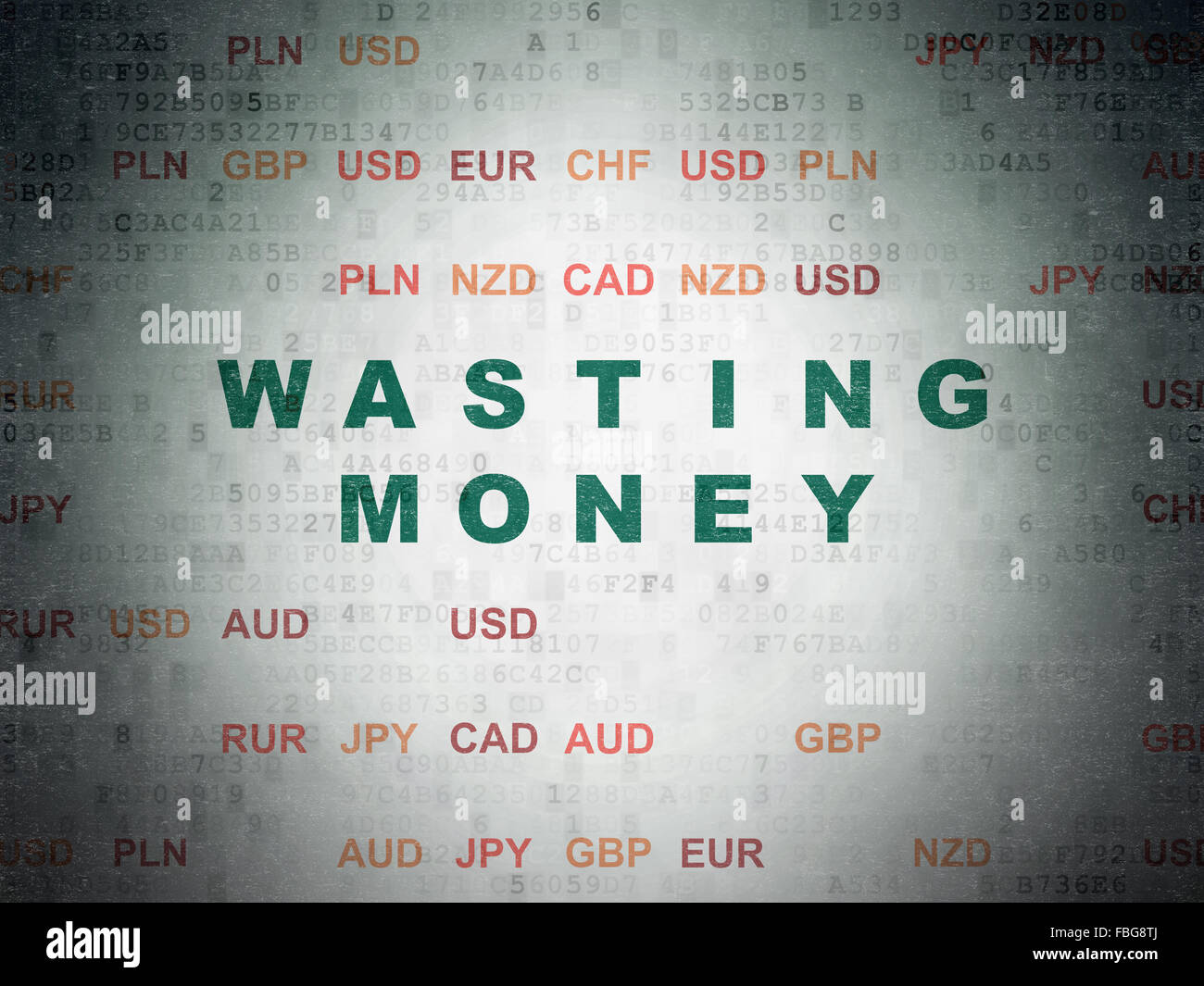 Money concept: Wasting Money on Digital Paper background Stock Photo ...