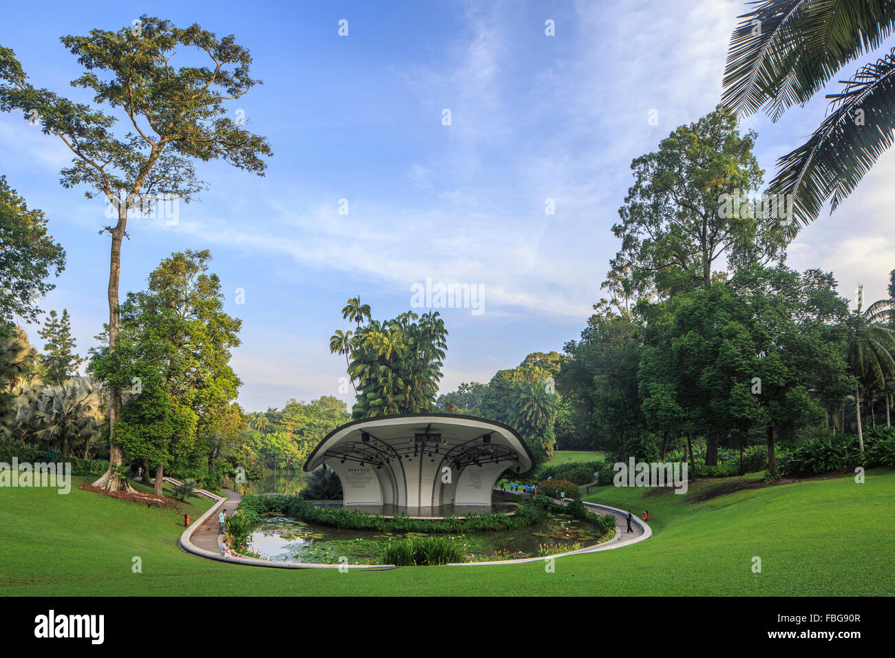 Shaw Amphitheater in Singapore Botanic Gardens Stock Photo - Alamy