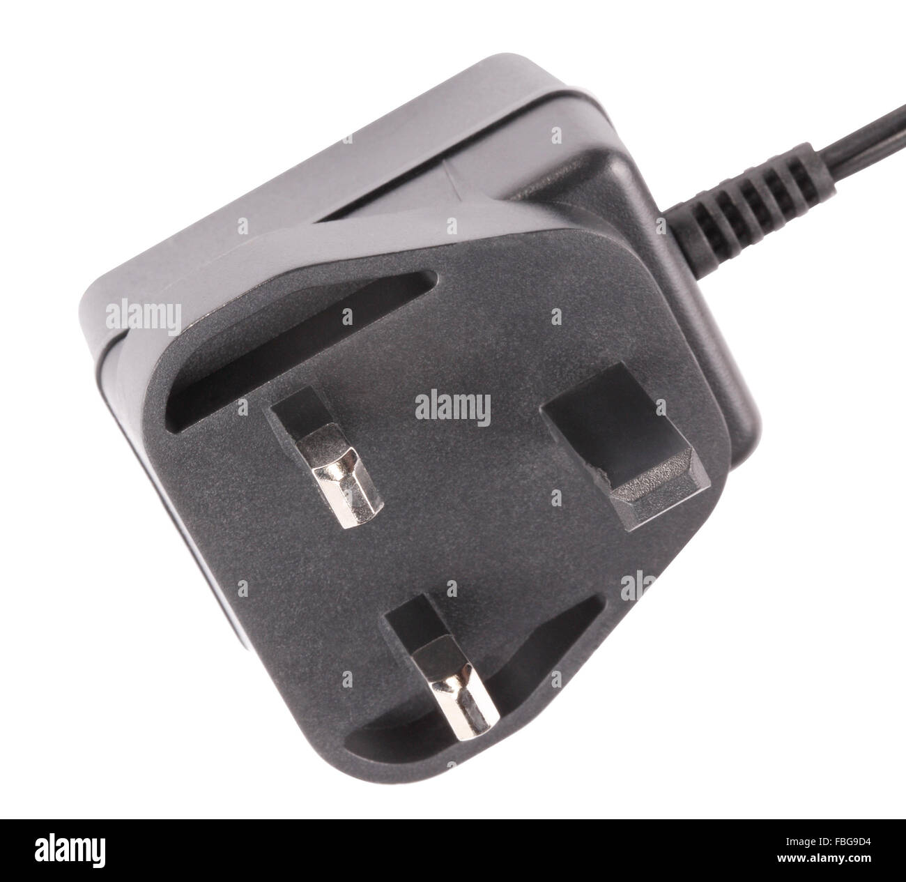 UK Outlet Plug with Cord Isolated Stock Photo - Alamy