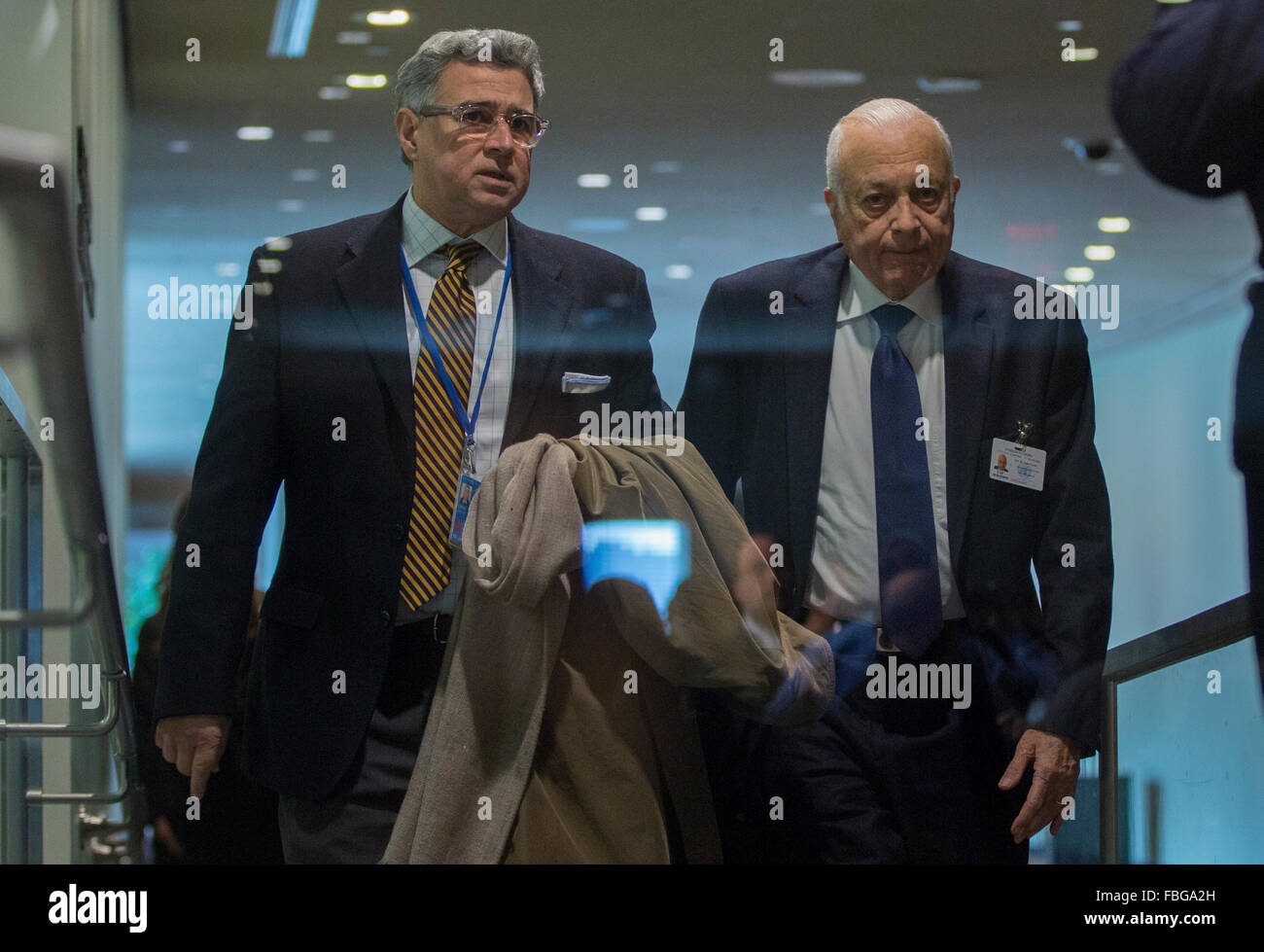 New York City, United States. 15th Jan, 2016. Secretary General of the ...