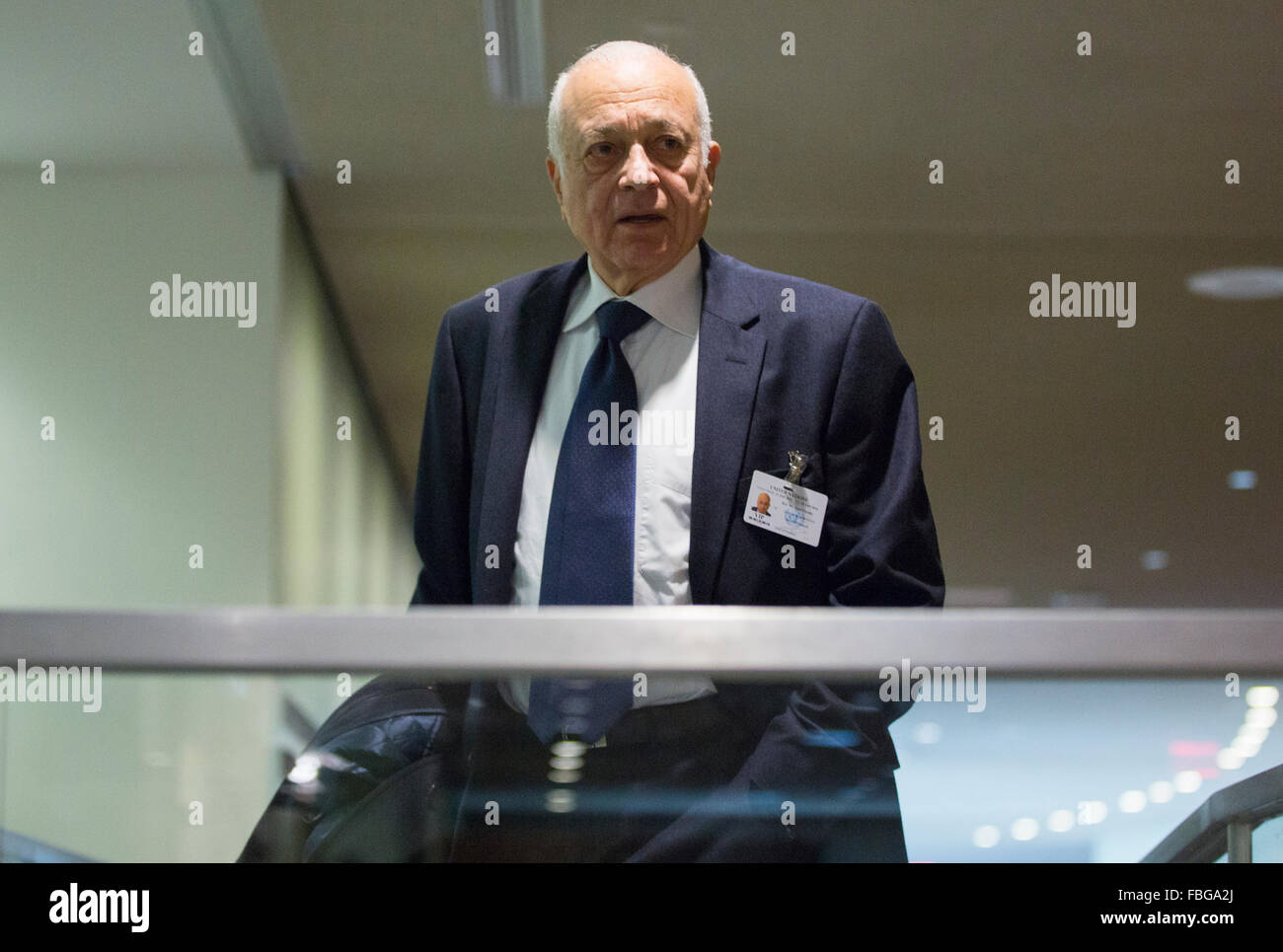 New York City, United States. 15th Jan, 2016. Secretary General of the ...