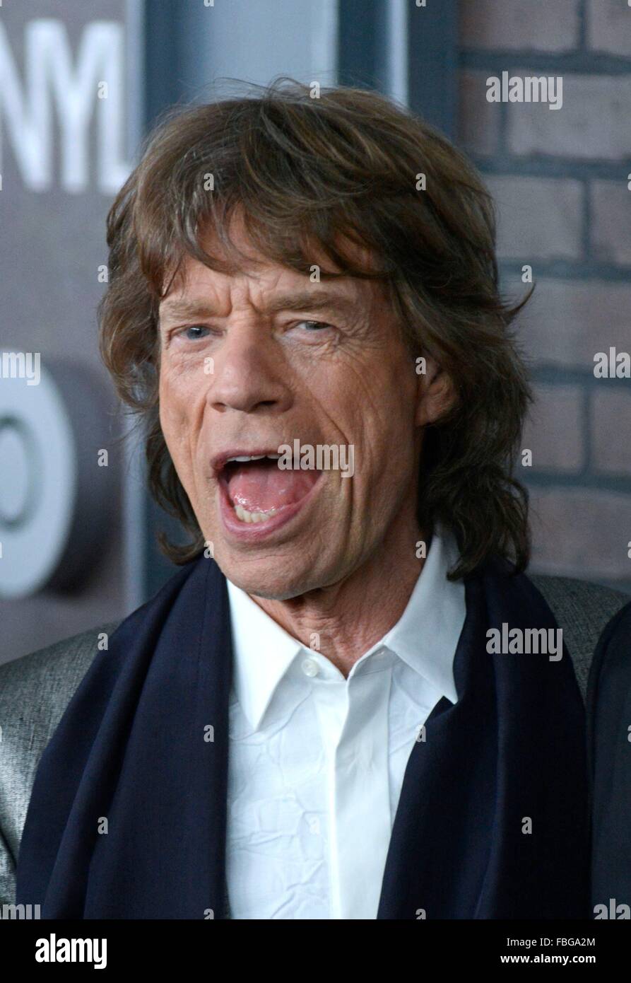 New York, NY, USA. 15th Jan, 2016. Mick Jagger at arrivals for VINYL ...