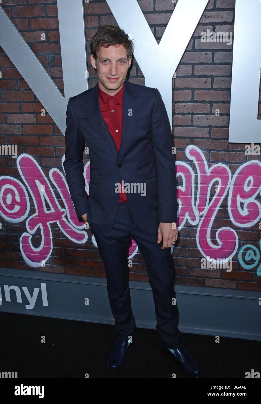 New York, NY, USA. 15th Jan, 2016. James Jagger at arrivals for VINYL ...
