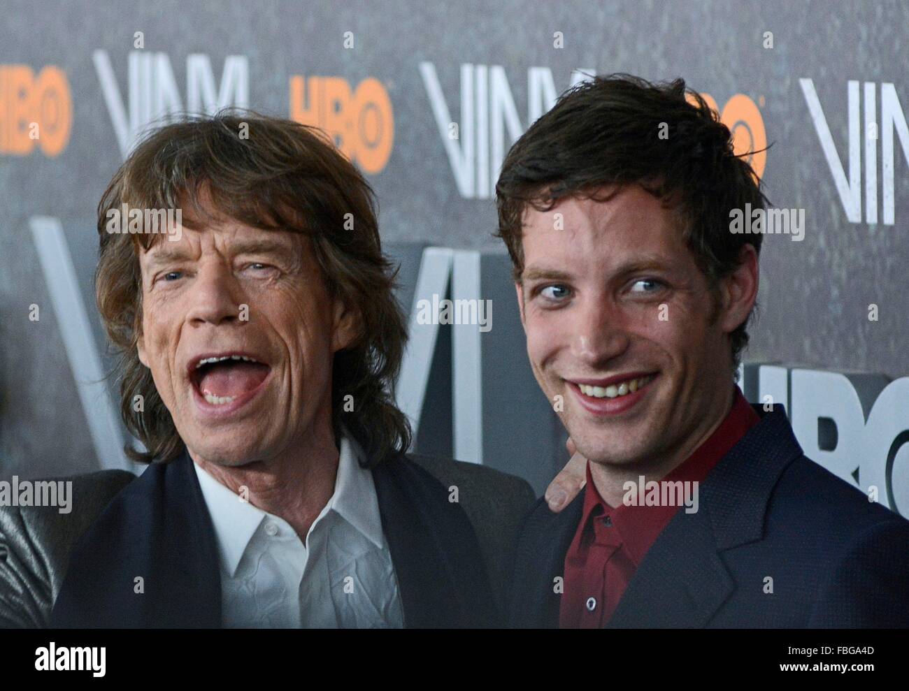 New York, NY, USA. 15th Jan, 2016. Mick Jagger, James Jagger at ...