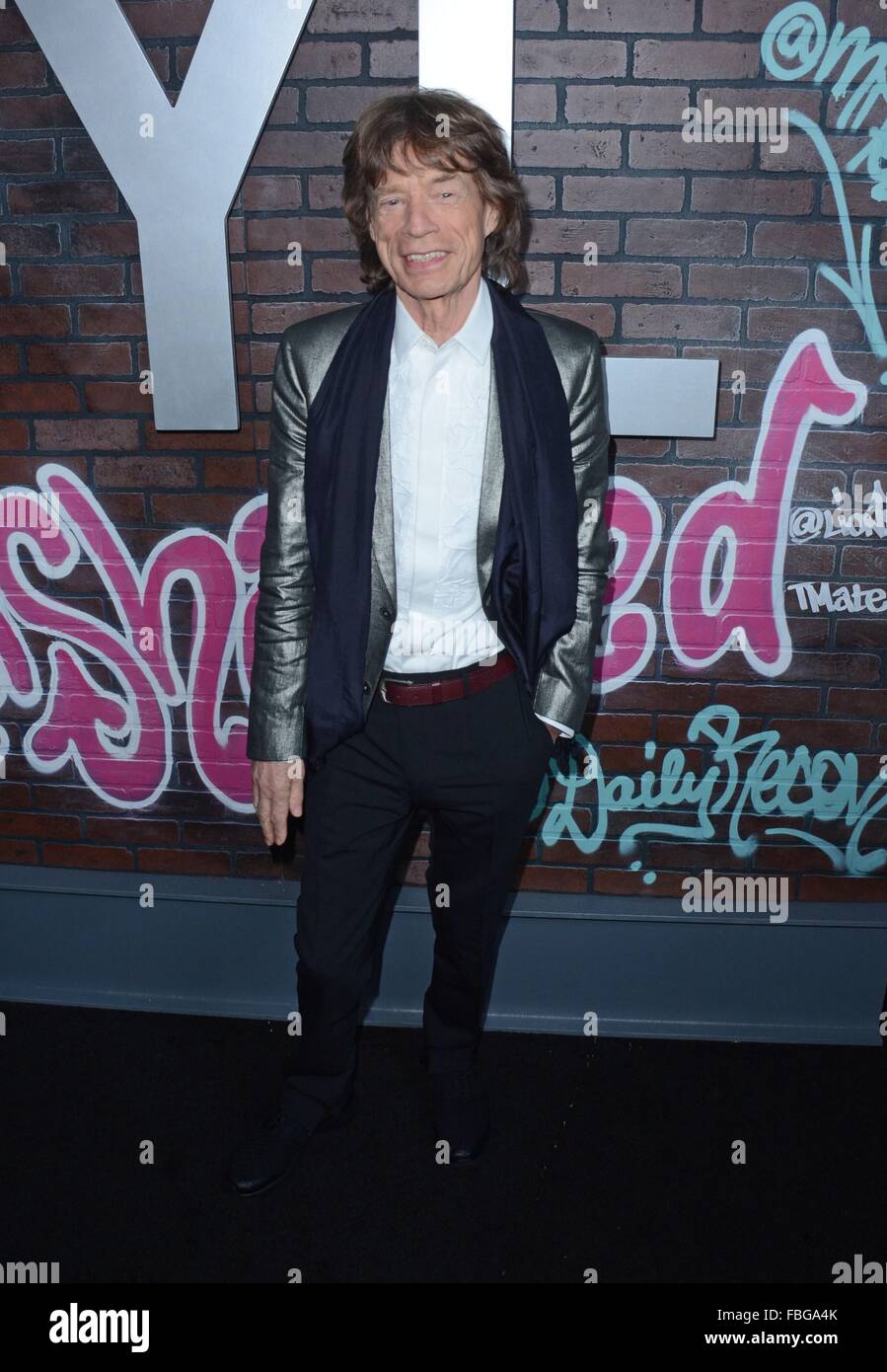 New York, NY, USA. 15th Jan, 2016. Mick Jagger at arrivals for VINYL ...