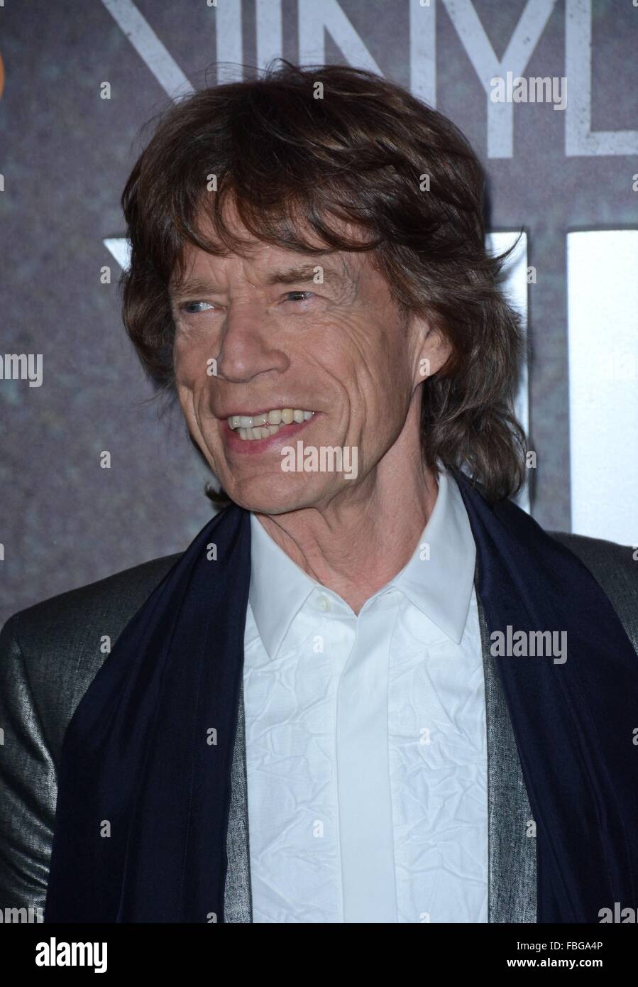 New York, NY, USA. 15th Jan, 2016. Mick Jagger at arrivals for VINYL ...