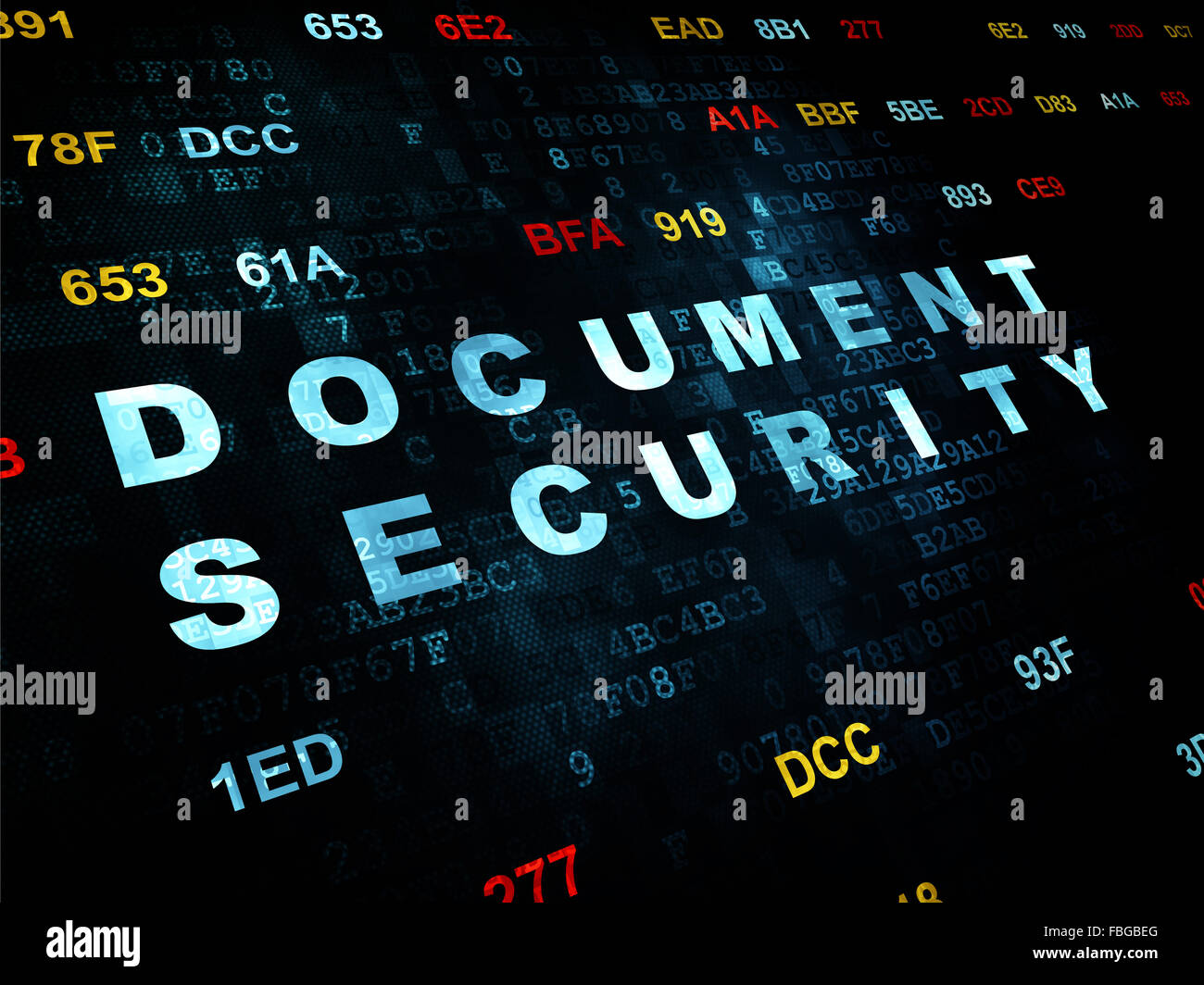 Safety concept: Document Security on Digital background Stock Photo - Alamy