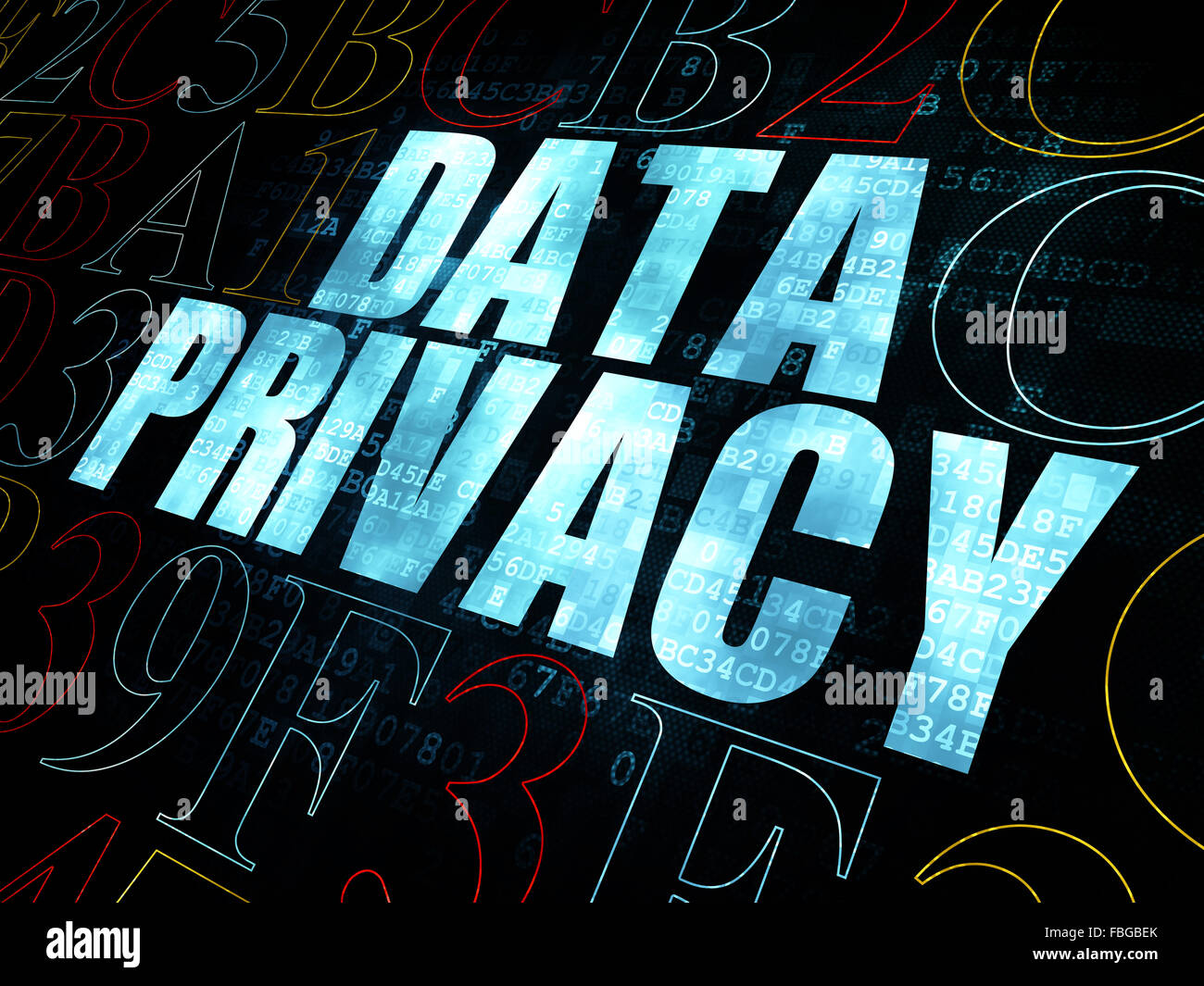Security concept: Data Privacy on Digital background Stock Photo - Alamy
