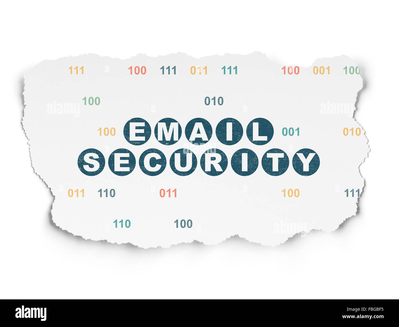 Privacy concept: Email Security on Torn Paper background Stock Photo ...