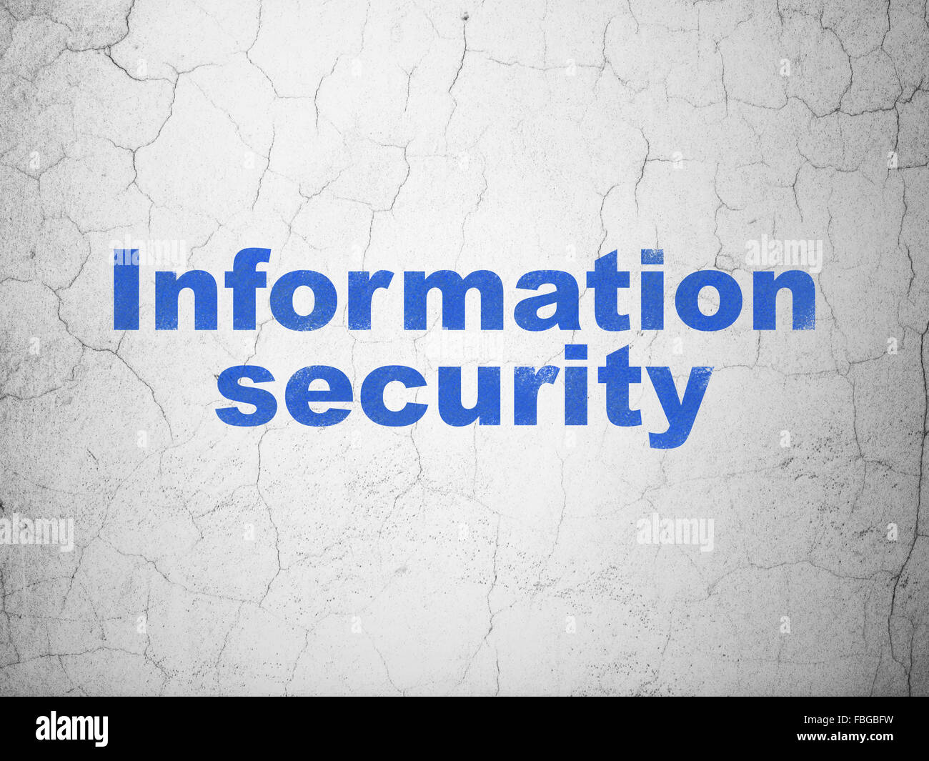 Security concept: Information Security on wall background Stock Photo ...