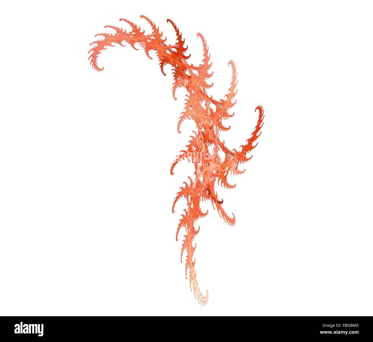digital fractal on white background Stock Photo - Alamy