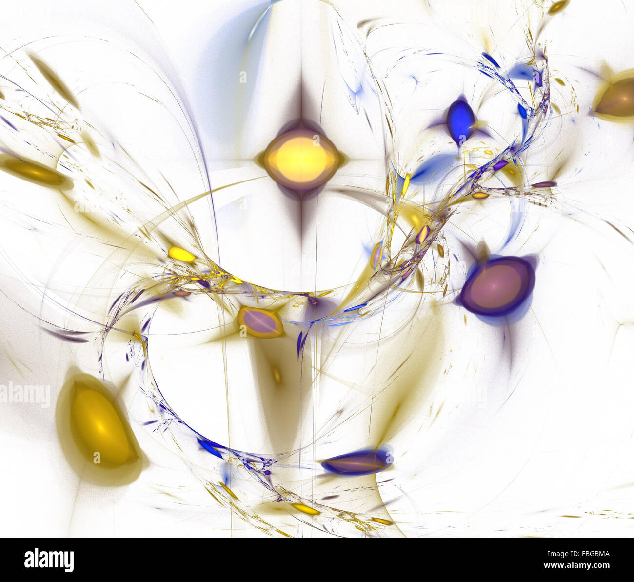 digital fractal on white background Stock Photo - Alamy