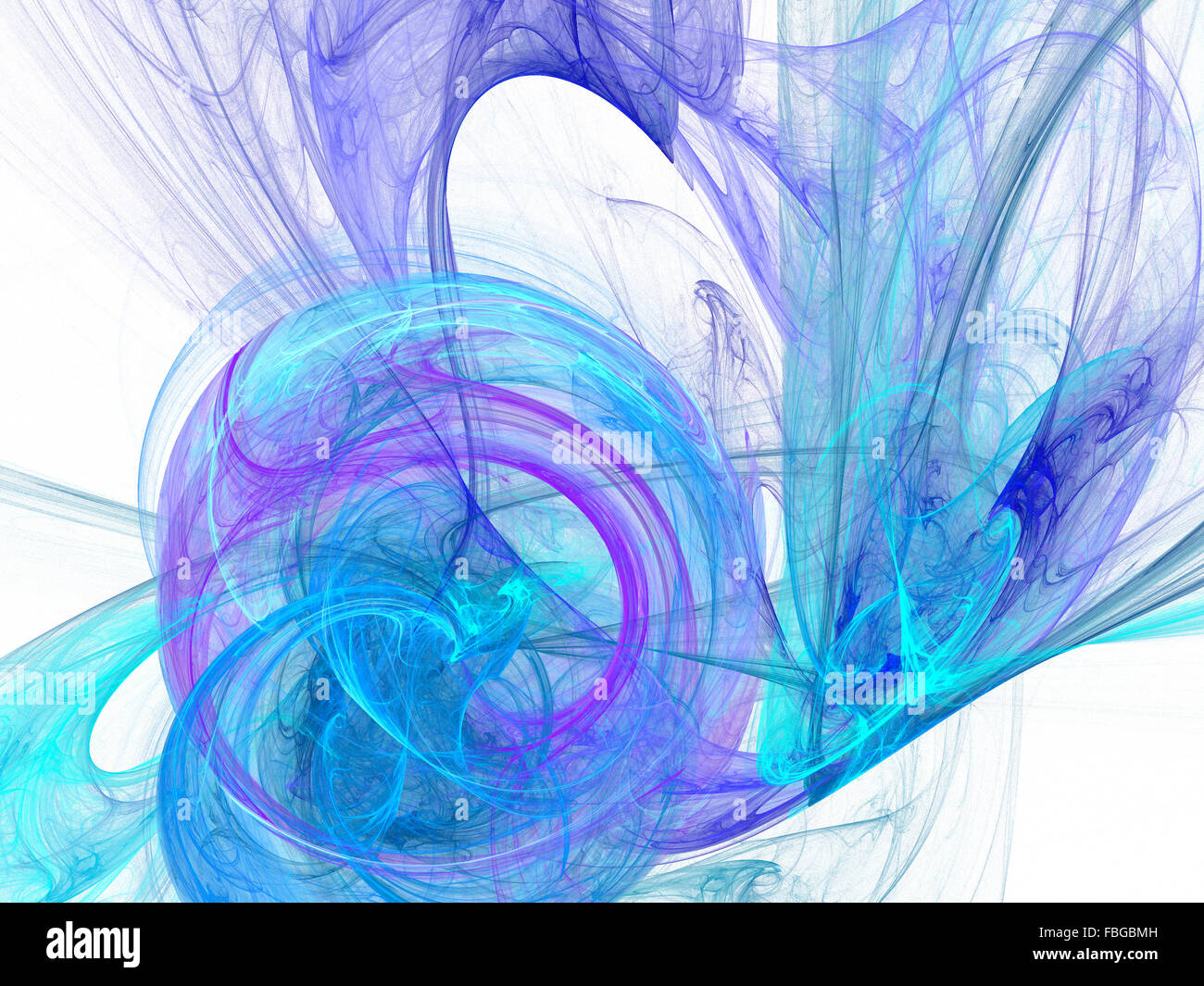 digital fractal on white background Stock Photo - Alamy