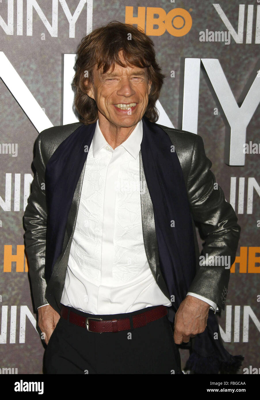 New York, New York, USA. 15th Jan, 2016. Producer/singer MICK JAGGER ...