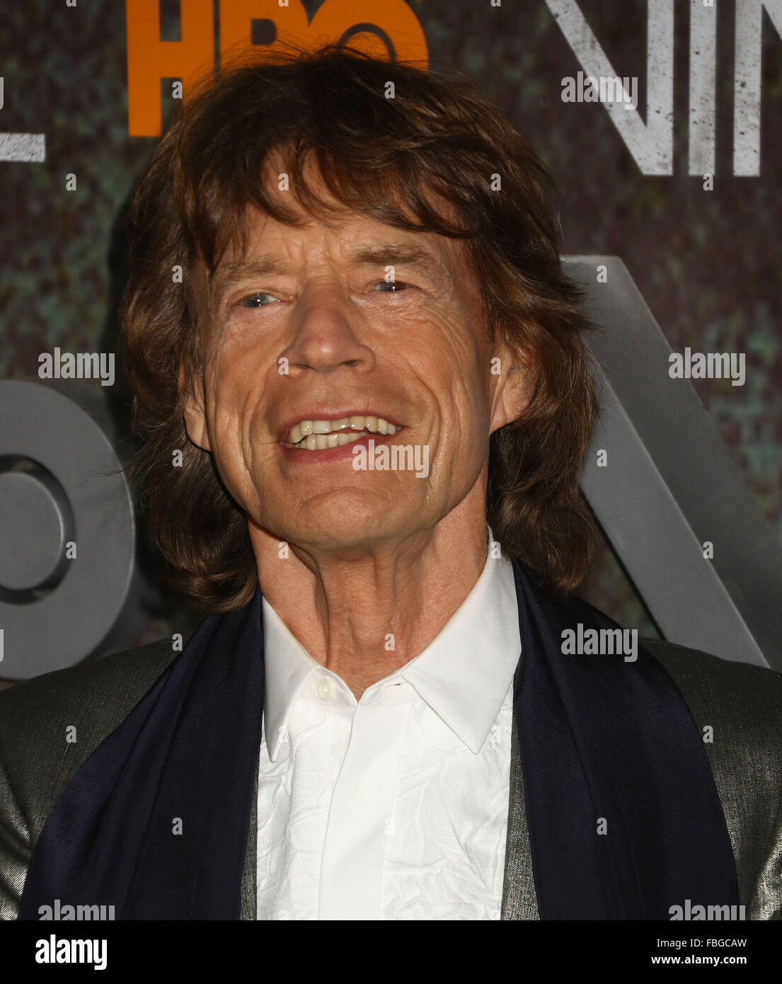 New York, New York, USA. 15th Jan, 2016. Producer/singer MICK JAGGER ...