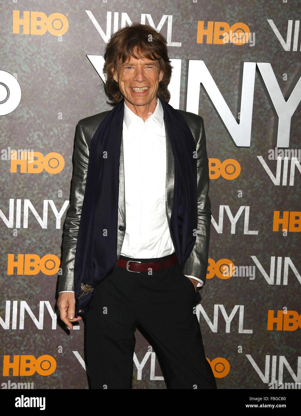 New York, New York, USA. 15th Jan, 2016. Producer/singer MICK JAGGER ...
