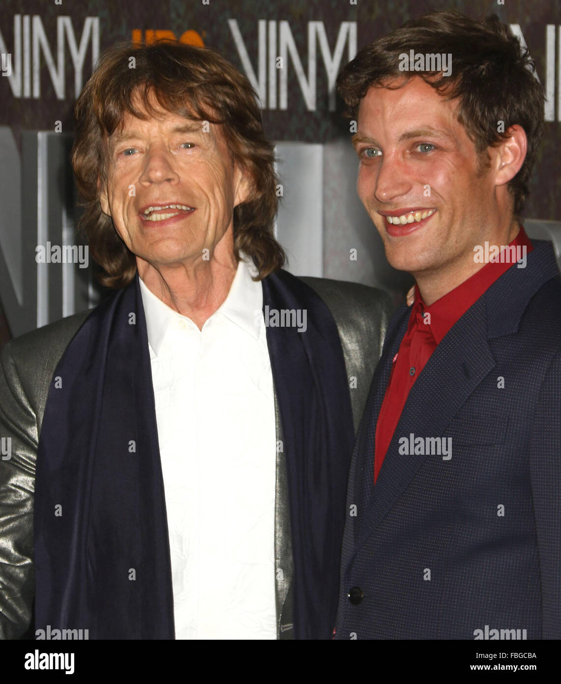New York, New York, USA. 15th Jan, 2016. Producer/singer MICK JAGGER ...