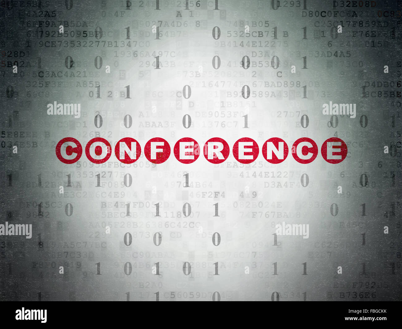Business concept: Conference on Digital Paper background Stock Photo ...