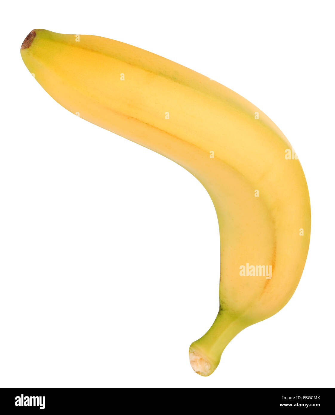 Yellow Banana Isolated Stock Photo - Alamy