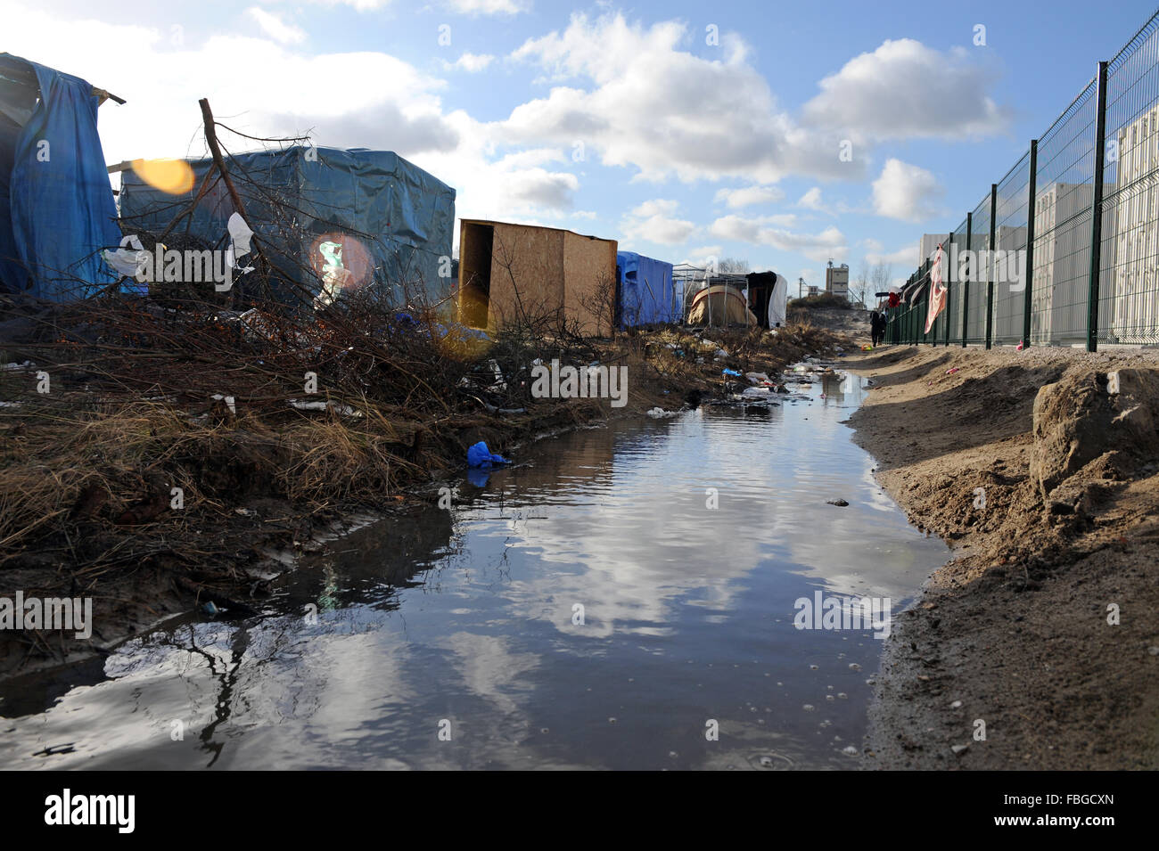 The Jungle, Calais, France. Friday January 15th 2016. Exisisting ...