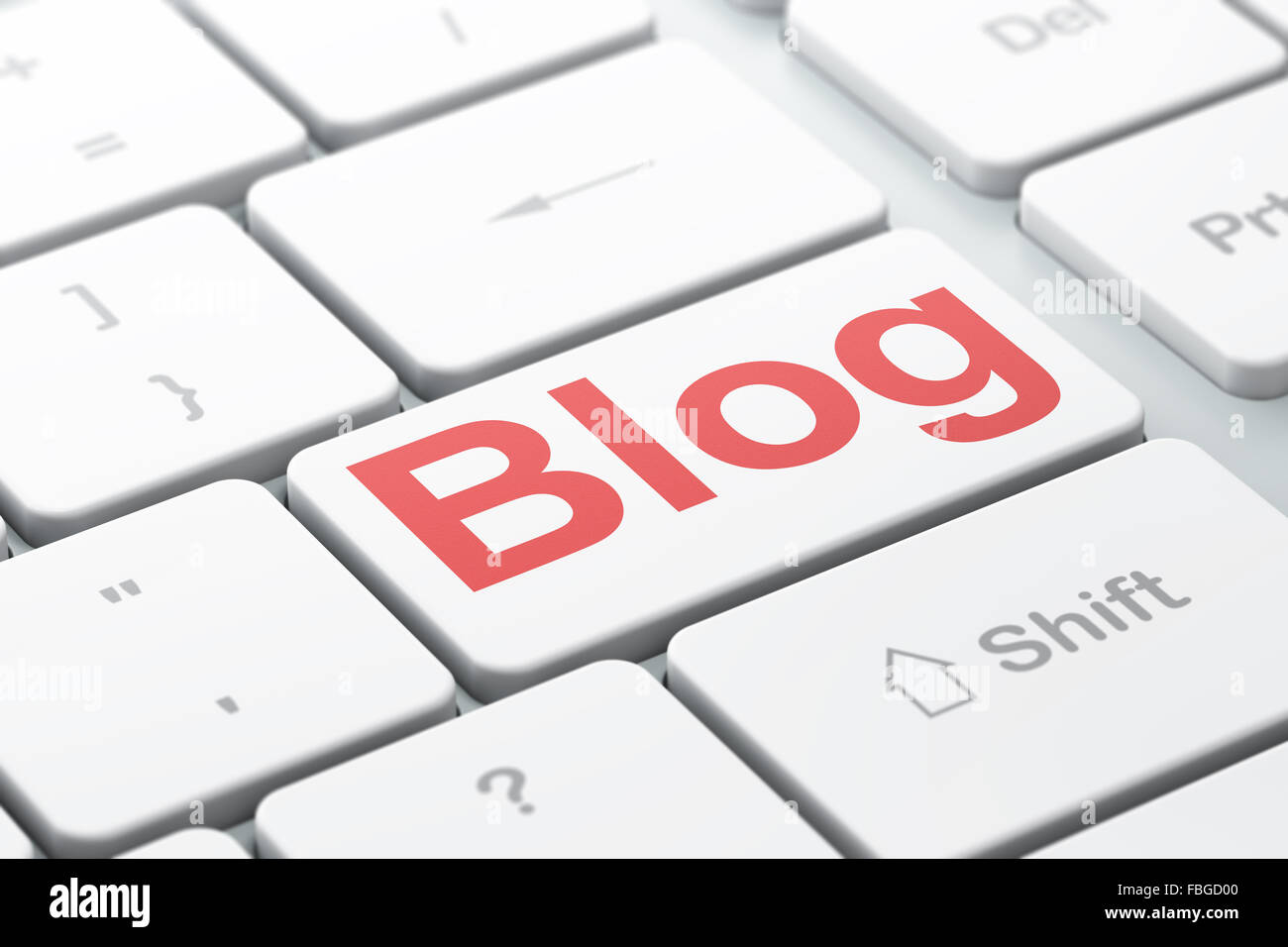 Web design concept: Blog on computer keyboard background Stock Photo ...