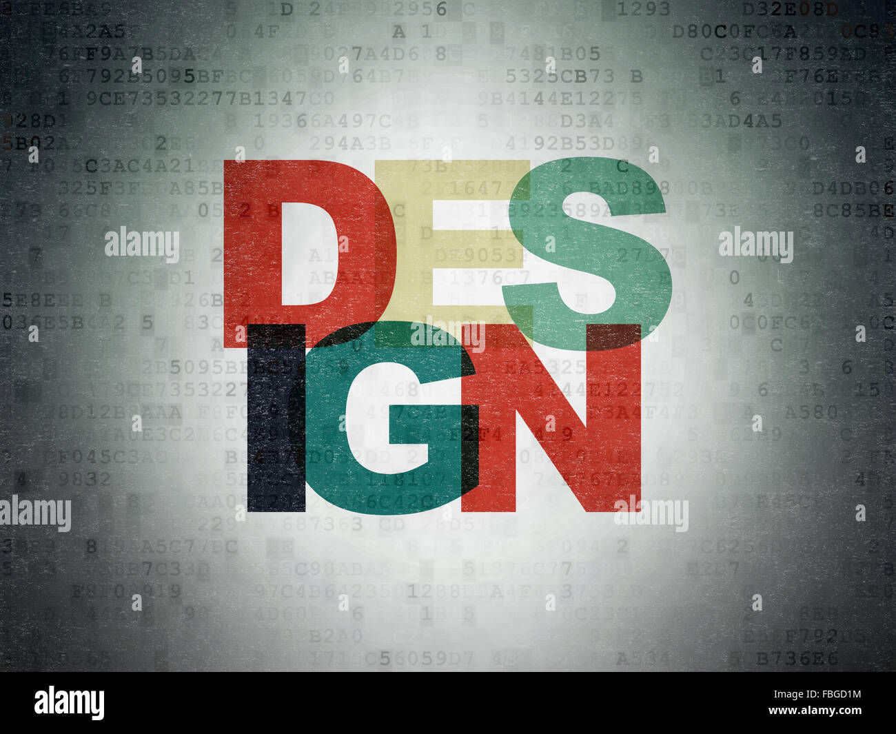 Advertising concept: Design on Digital Paper background Stock Photo - Alamy