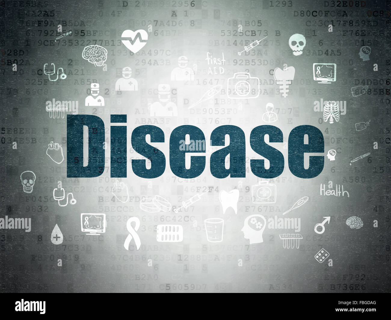 Healthcare concept: Disease on Digital Paper background Stock Photo - Alamy