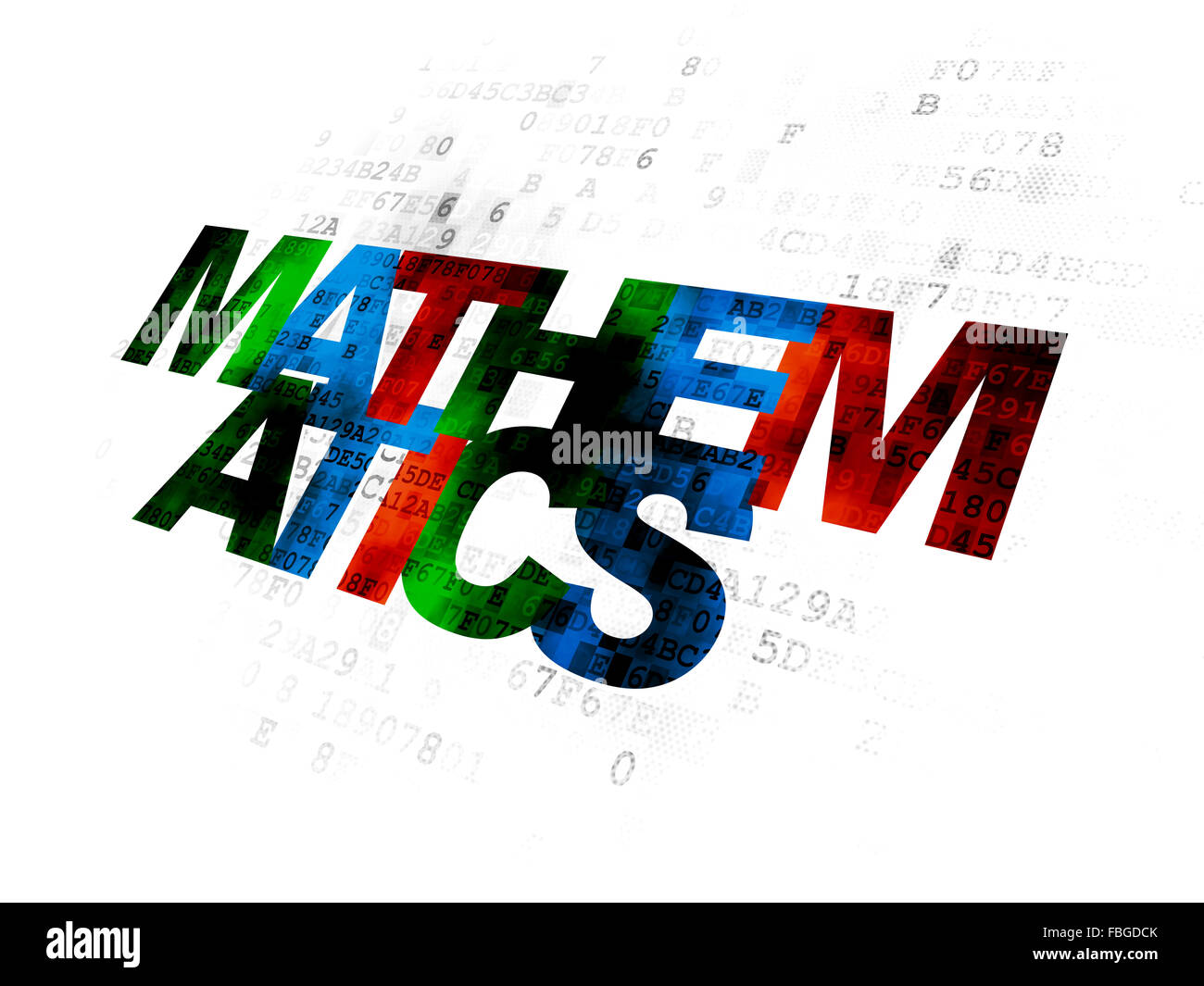 Learning concept: Mathematics on Digital background Stock Photo - Alamy