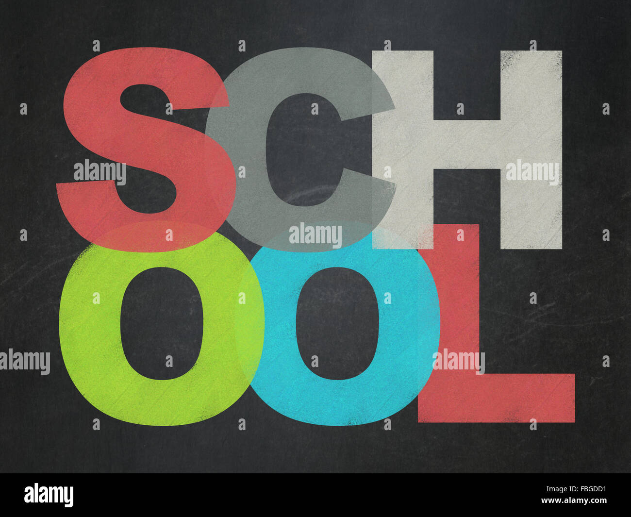 Learning concept: School on School Board background Stock Photo - Alamy