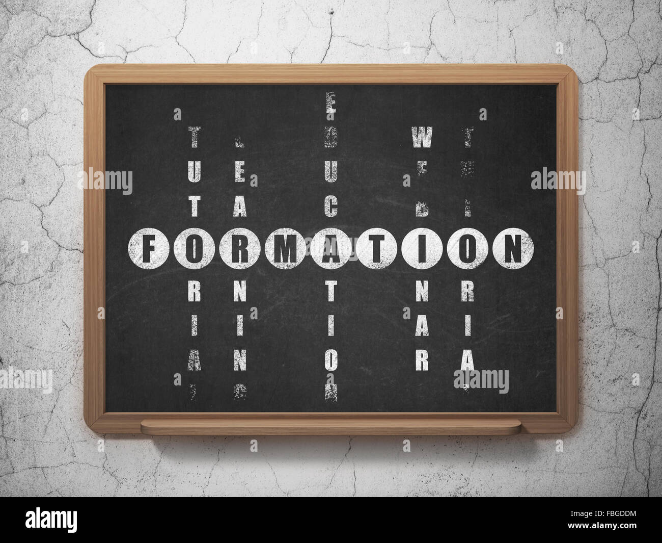 Education concept: Formation in Crossword Puzzle Stock Photo - Alamy
