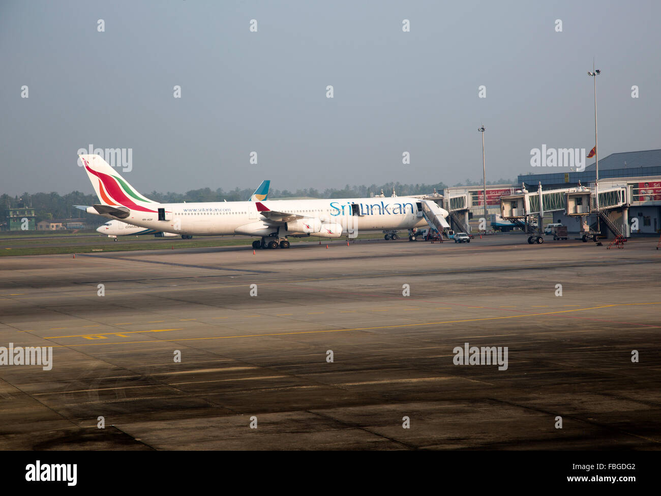 Sri Lankan Airways plane, Bandaranayake International Airport, Colombo ...