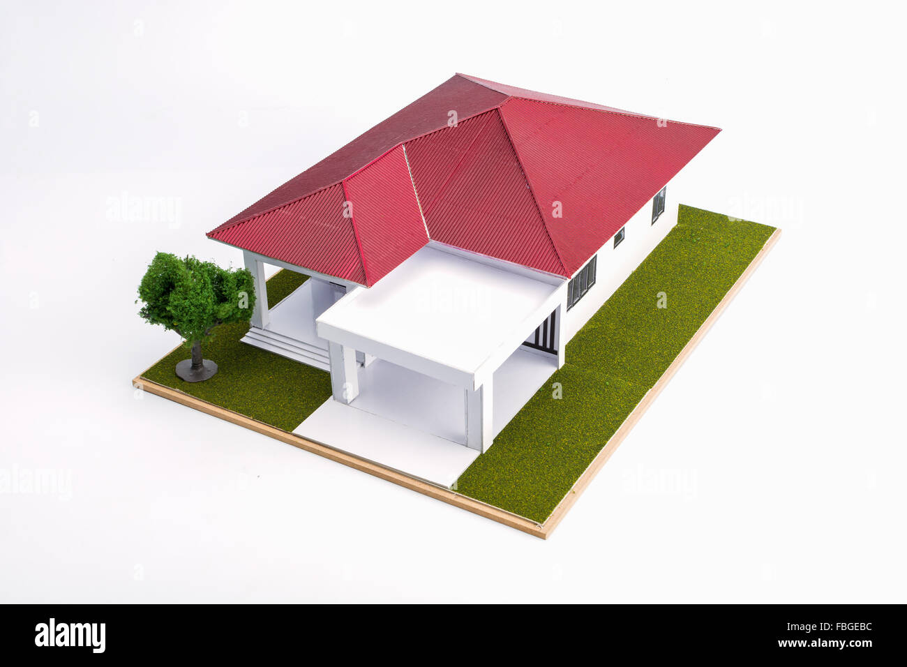 Model of Architecture. The one-storey house Stock Photo - Alamy